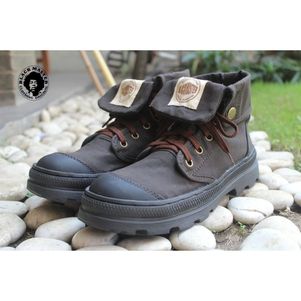 Jual Sepatu Boots Hiking Pria Original Black Master Paladium Outdoor ...
