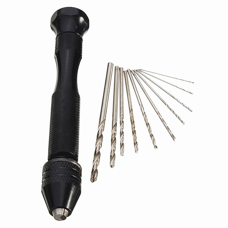 Jual Bor Mini Tangan Manual HSS Twist Drills dengan 10 Mata Bor ...