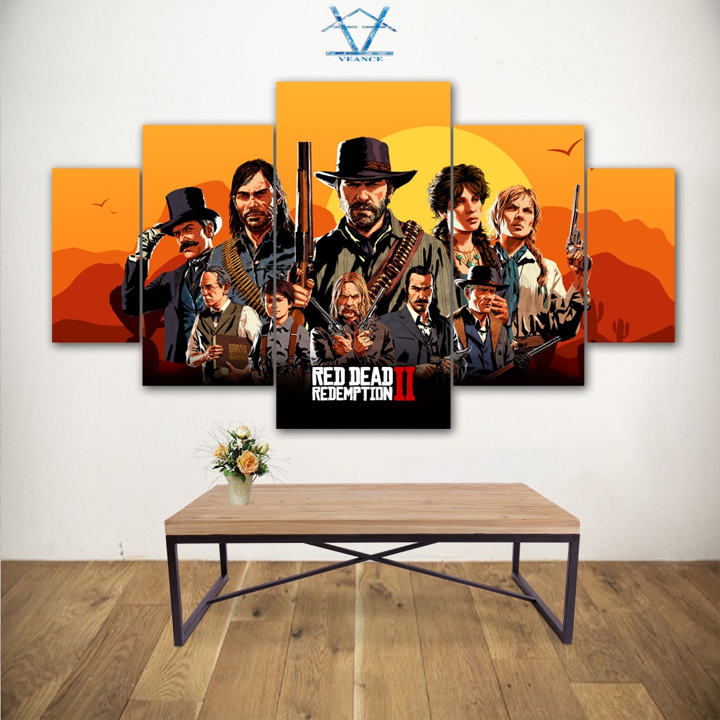 Jual VEANCE - Hiasan Dinding Kamar Poster Kayu GAME RED DEAD REDEMPTION ...