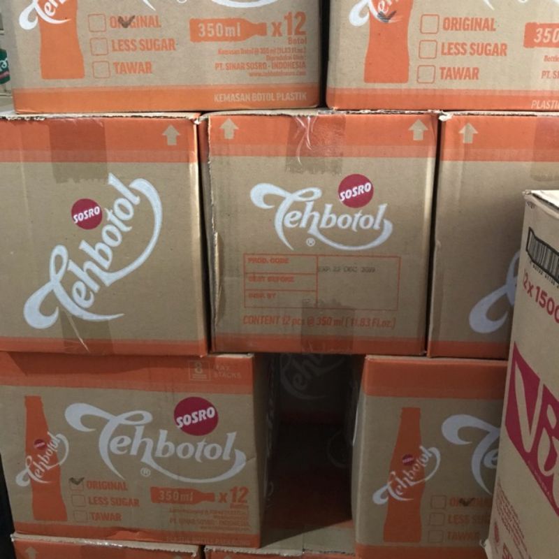 Jual Teh Botol Sosro Original & Tawar botol 350ml | Shopee Indonesia