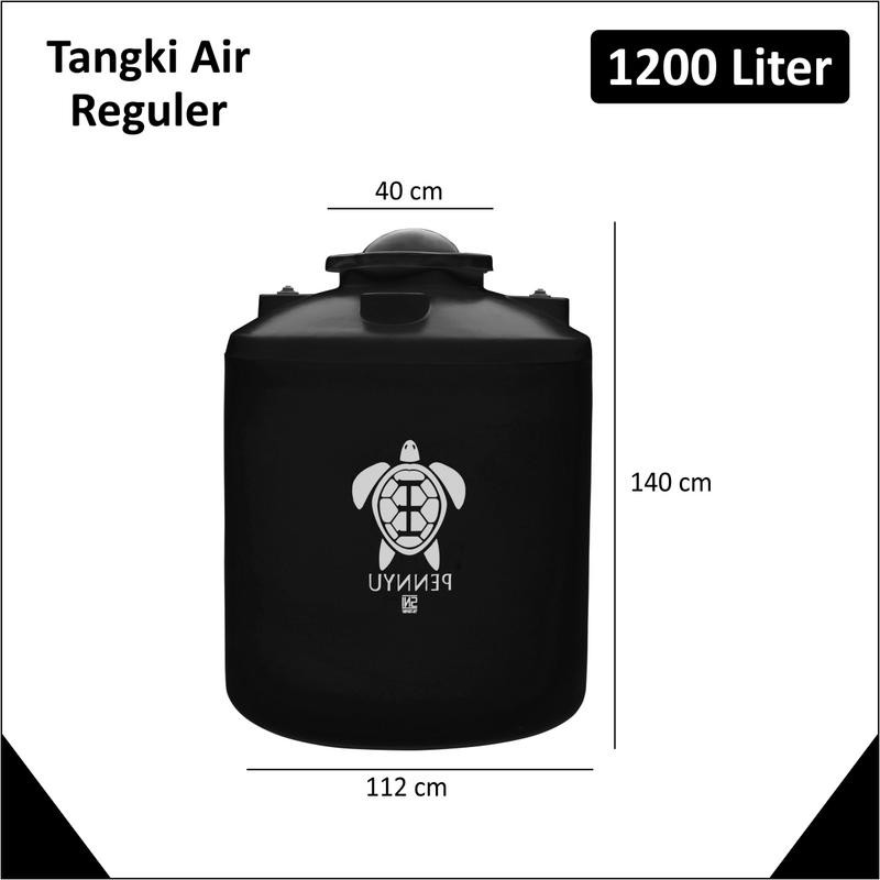 Jual Tangki Air - Tandon - Toren 1200 liter Pennyu Hitam | Shopee Indonesia