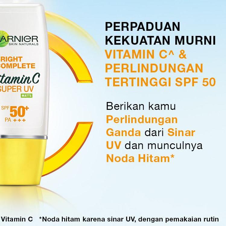 Jual Garnier Super UV Spot-proof Sunscreen SPF 50+ PA+++ – 30 ml x2Pcs - Matte - Skincare ...