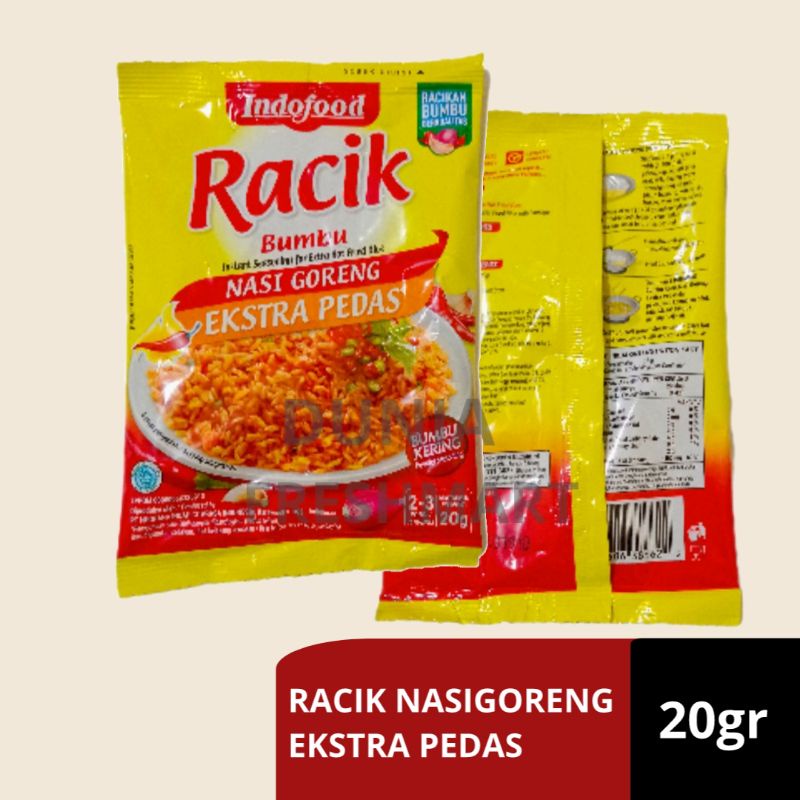 Jual Indofood Bumbu RACIK NASI GORENG EKSTRA PEDAS 20GRAM BUMBU NASGOR ...