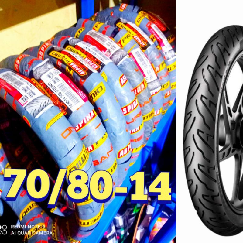 Jual ban motor metic Aspira premio Urbano 70/80-14 ban babyloc ban ...