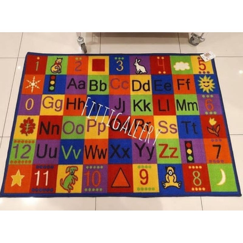 Jual KARPET ANAK ALPHABET 100X140CM | Shopee Indonesia