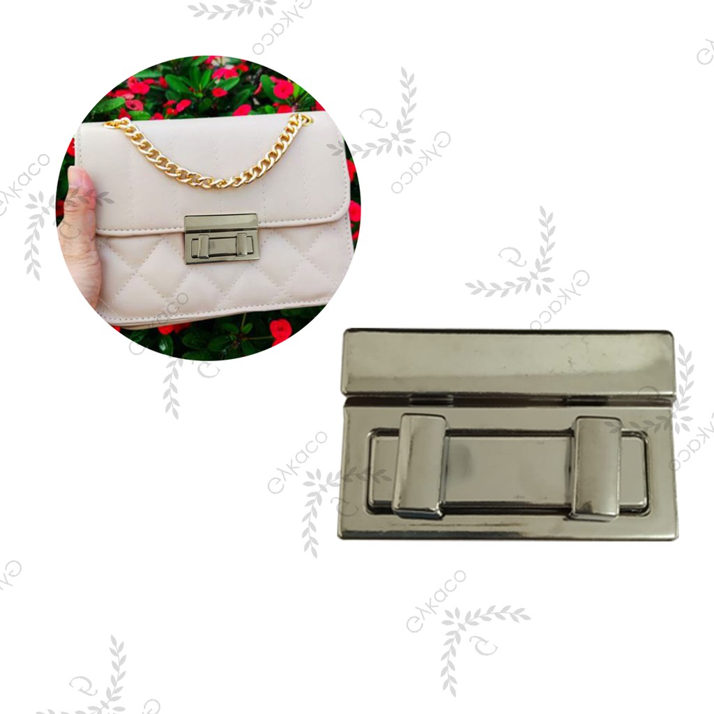 Jual Accesories Tas Variasi V184 Plat Kotak / Slop / Kunci Putar ...