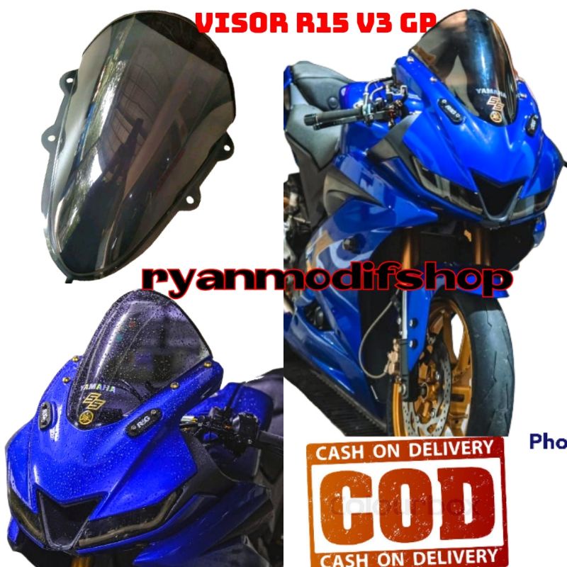 Jual VISOR R15 V3 FULL JENONG MODEL GP WINSIL R15 V3 MODEL GP ...