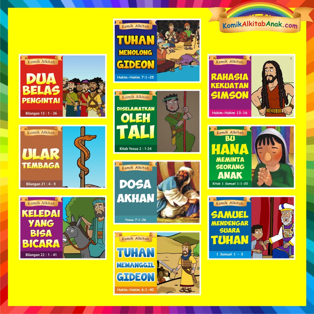 Jual Paket Komik Alkitab Anak #2 (A11-A20) | Shopee Indonesia