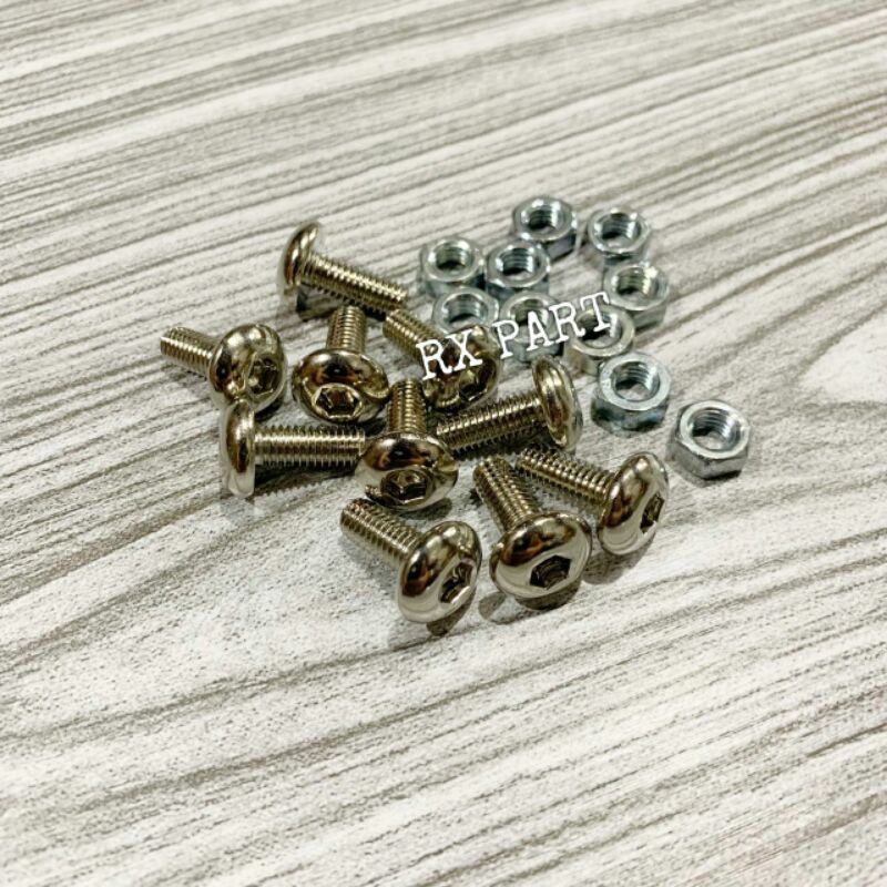 Jual baut body baut plat nomor L10 STAINLESS | Shopee Indonesia