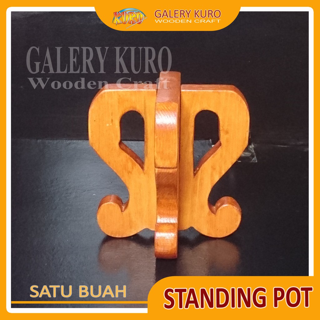 Jual Tatakan / Dudukan Pot Bunga Ukuran 14 x 14 Cm Model M002 Coklat ...