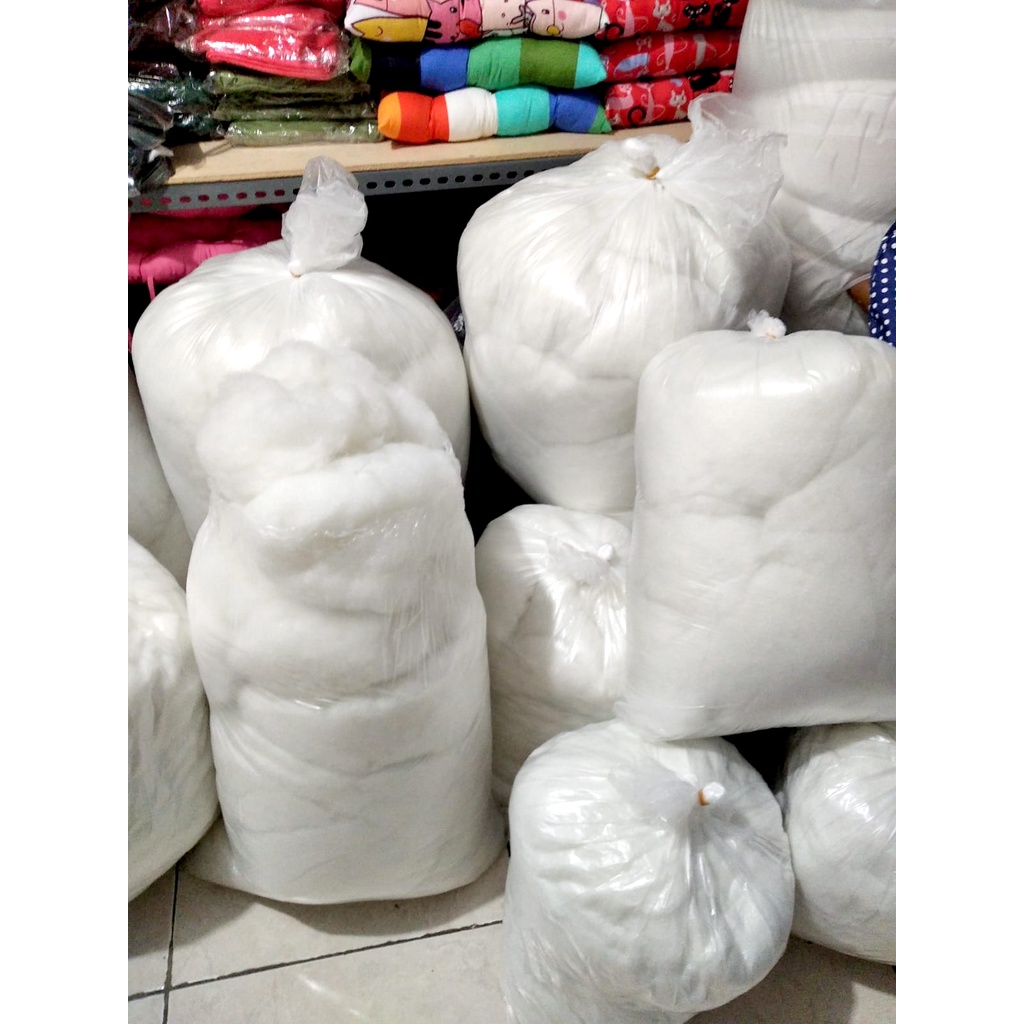 Jual Dakron Kualitas Super Grade A 1 Kg | Silikon | Dakron | Isi bantal ...