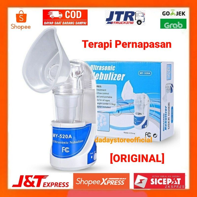 Jual [COD] Nebulizer Inhale Alat Bantu Terapi Uap Pernapasan Asma Taffomicron Ultrasonic Inhale ...