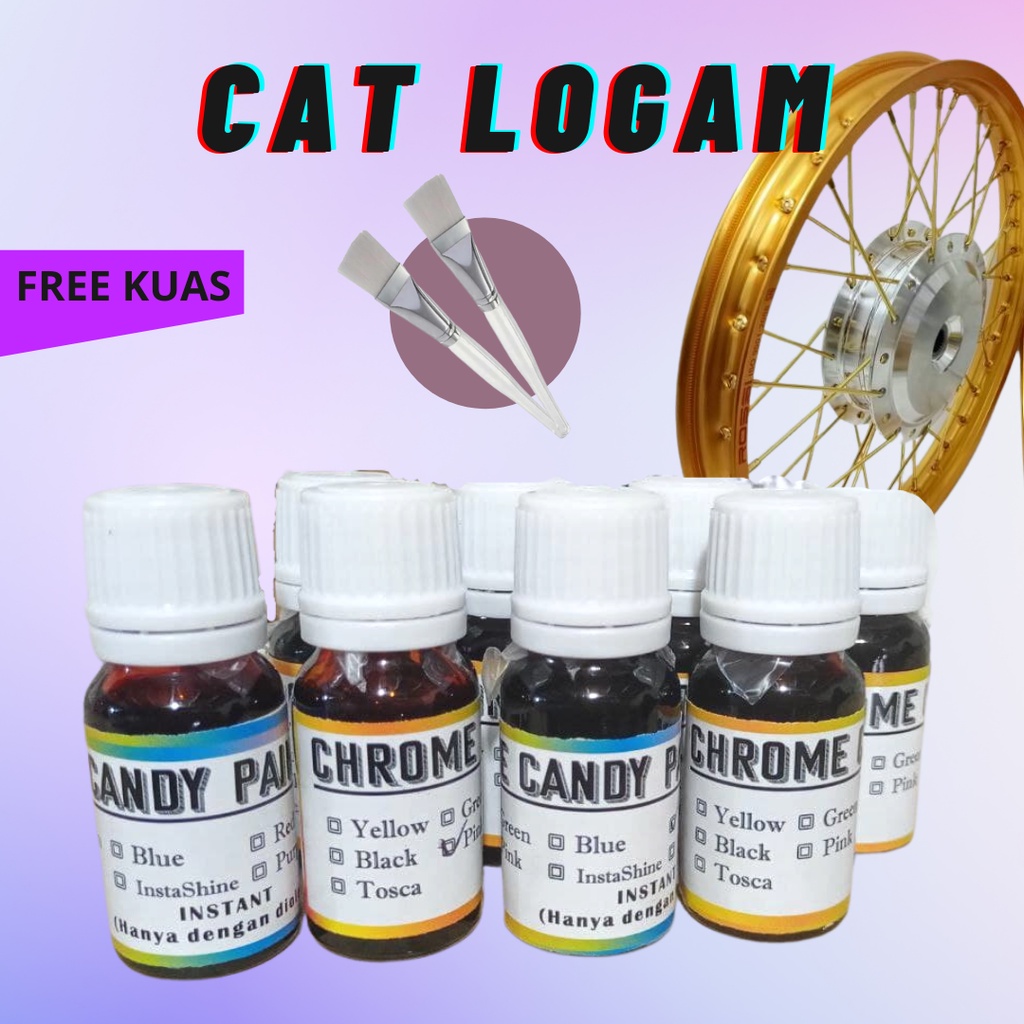 Jual NEW Pewarna Candy Paint - Pewara Logam Oles Instant Pelapis ...