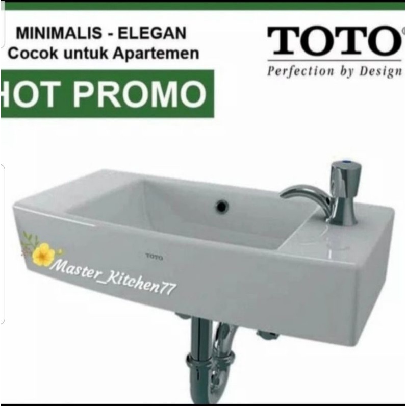 Jual WASTAFEL TOTO LW 248 JT FULL SET TOTO/ TEMPAT CUCI TANGAN TOTO LW248JT | Shopee Indonesia