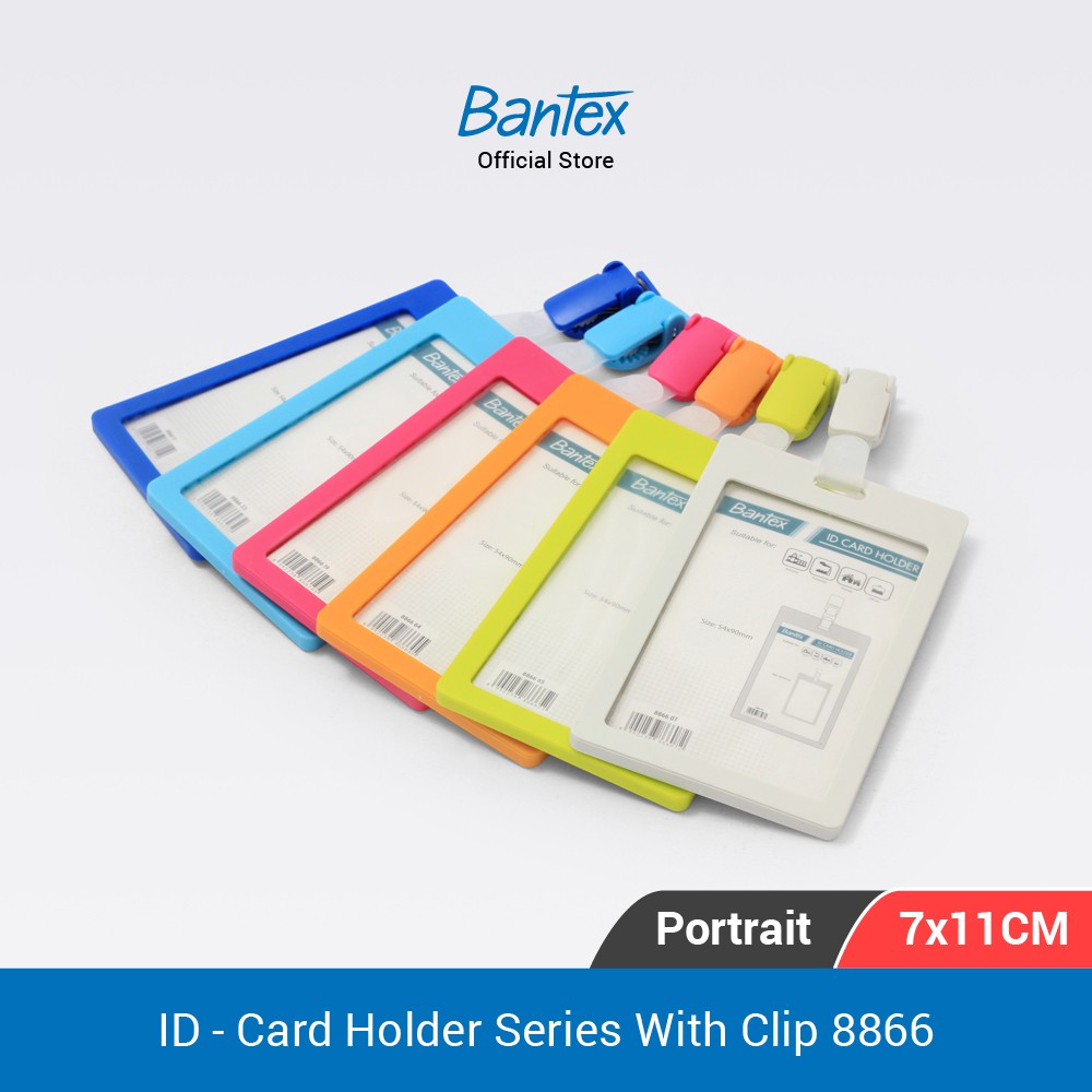 Jual Bantex ID Card Holder Portrait Bahan Plastik Tahan Lama dengan ...