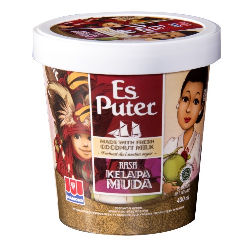Jual Es Puter Diamond Kelapa Muda / Diamond Ice Cream Coconut 473 Ml ...