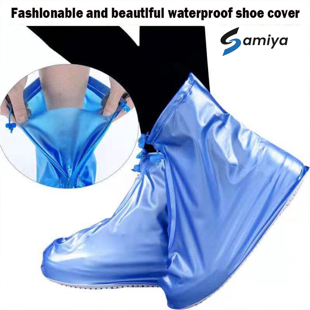 Jual cover sepatu boot hujan waterproof / pelindung sepatu hujan anti ...