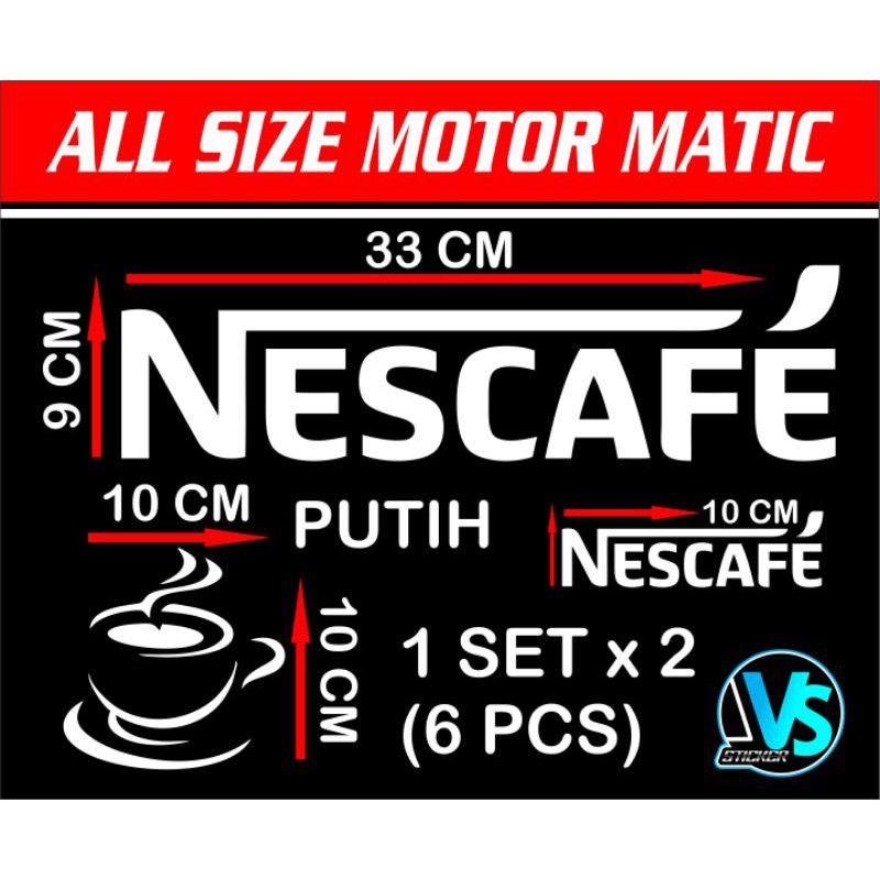 Jual Stiker NESCAFE Cutting Sticker Scoopy & All Size Motor Matic ...