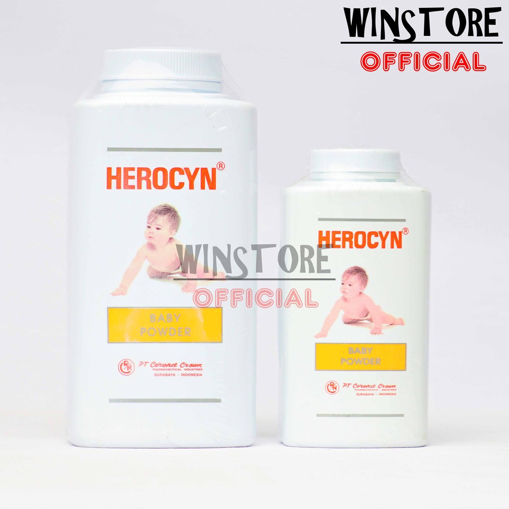Jual HEROCYN BABY POWDER MEDICATED SKIN POWDER - Bedak Bayi 100% ...