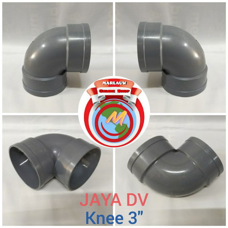 Jual Knie keni knee elbow 3 belokan fitting sambungan pipa paralon pvc 3" inch | Shopee Indonesia