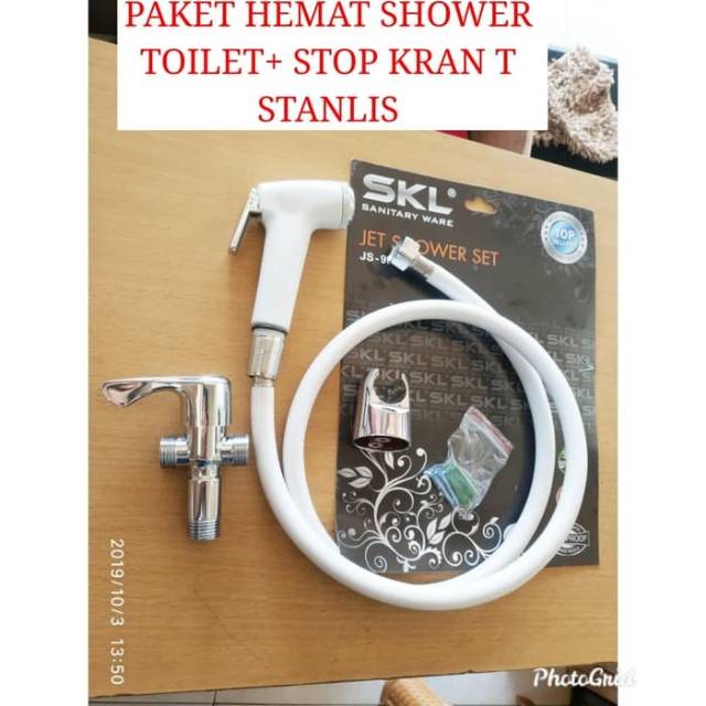 Jual Paket hemat murah shower toilet model toto + kran T closet / jet spray + kran | Shopee ...