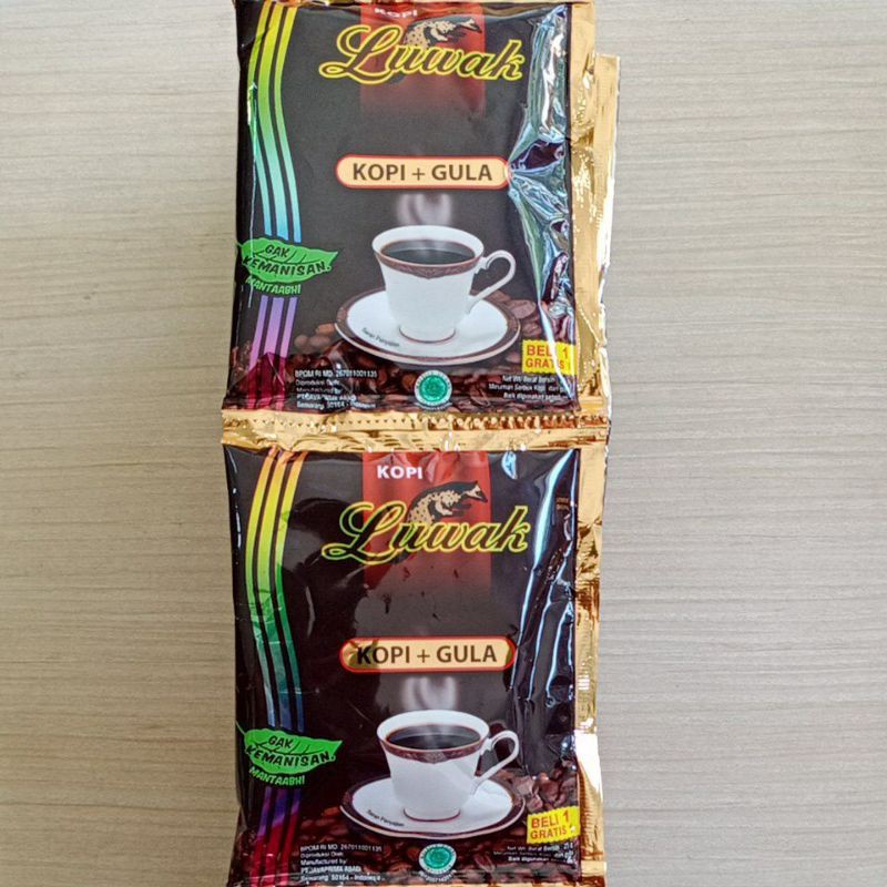 Jual LUWAK KOPI HITAM (1 RENTENG ISI 10+6 SACHET) / LUWAK HITAM KOPI ...