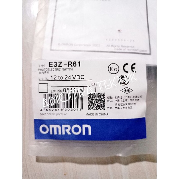 Jual Photoelectric Sensor E3Z-R61 | Shopee Indonesia