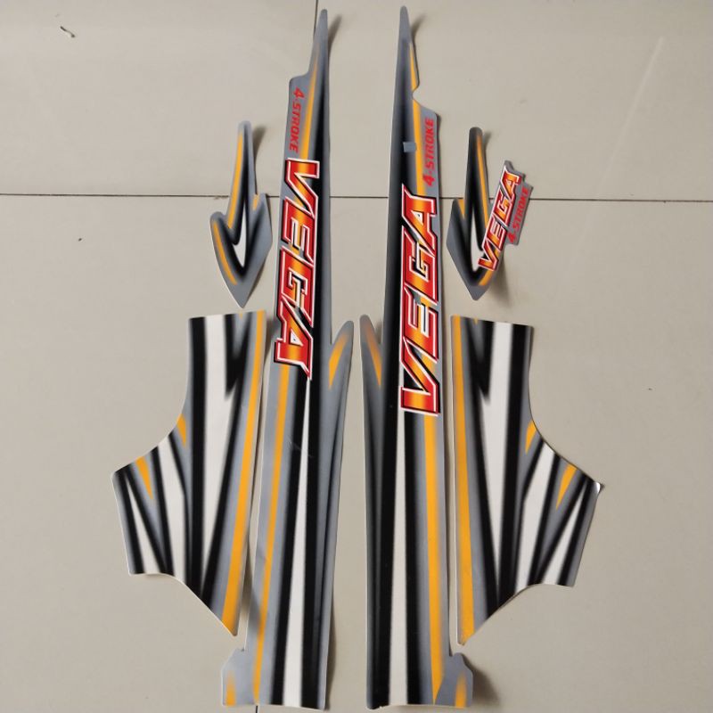 Jual Striping Yamaha Vega 2000 2001 silver full list body standar ...