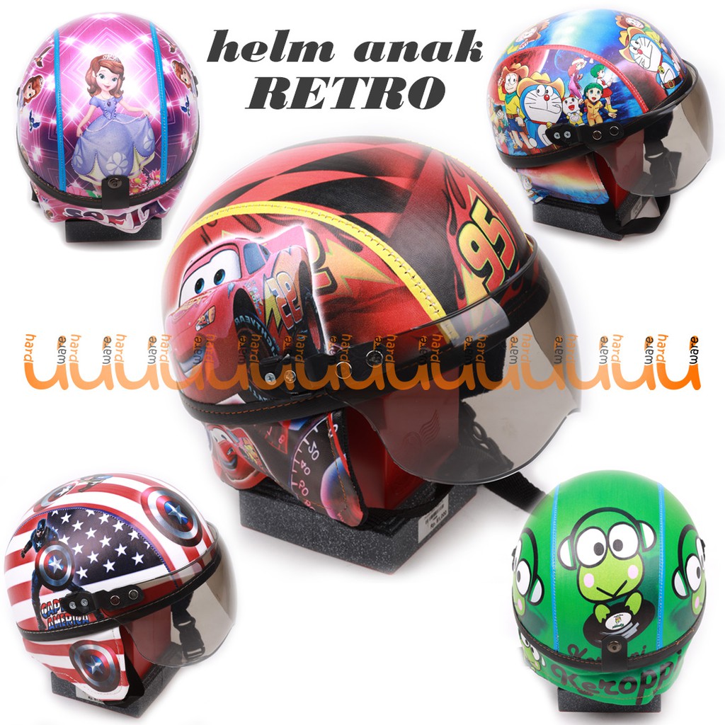 Jual HELM ANAK HIGH QUALITY PRINTING/ HELM ANAK RETRO SHINCHAN BEST ...