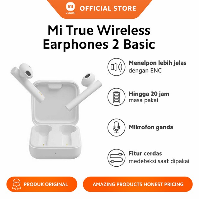 Jual Earphone - Second Xiaomi True Wireless Tws Earphone 2 Basic Mic Ganda | Shopee Indonesia