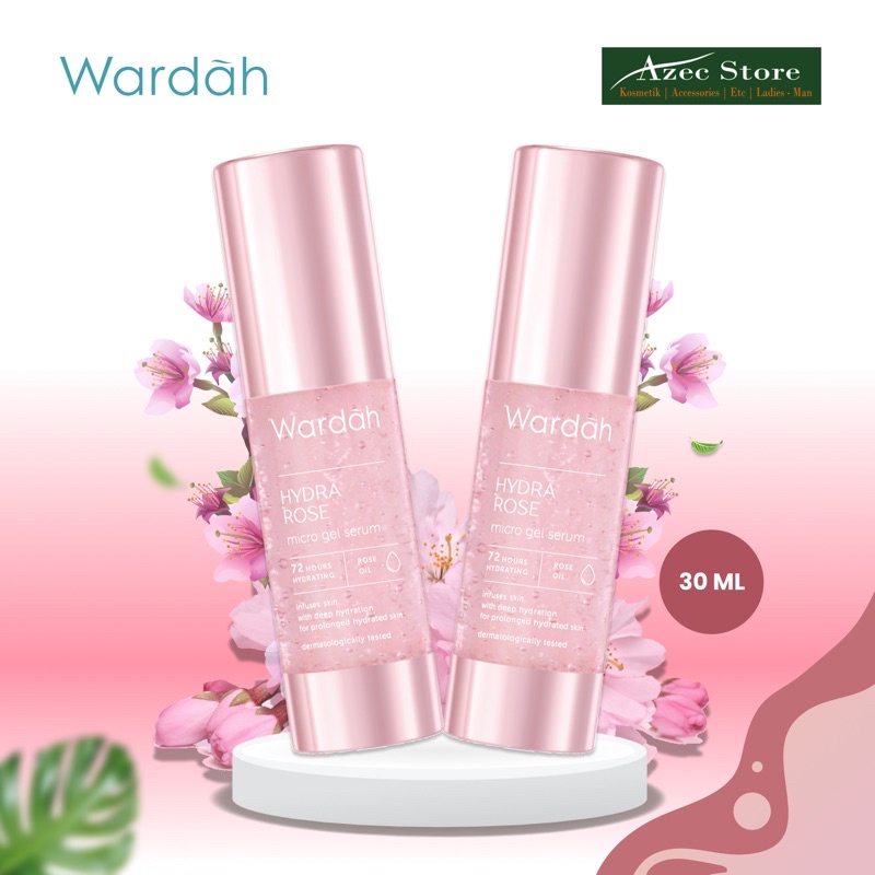 Jual Wardah Hydra Rose Micro Gel Serum 30ml | Shopee Indonesia