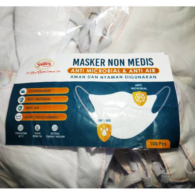 Jual Masker Kain SRITEX anti mikroba | Bisa dicuci | Ready stok ...