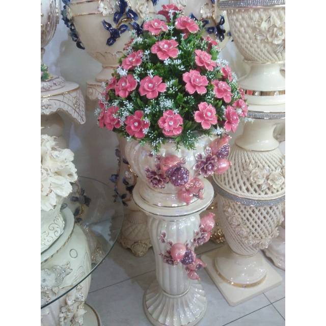 Jual Set Pillar + bunga keramik | Shopee Indonesia