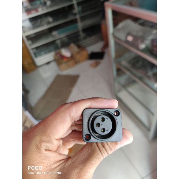 Jual Soket Canon XLR Socket Canon XLR 3pin Female Cewek Nempel Body ...