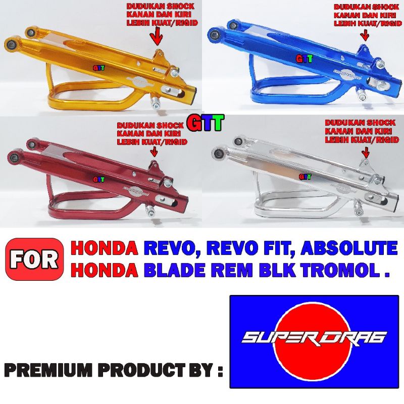 Jual SWING ARM HONDA REVO FIT REVO ABSOLUTE STABILISER SUPER DRAG ...