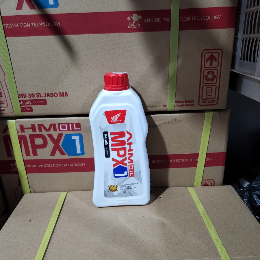 Jual Oli MPX1 MPX 1 AHM OIL MESIN 1LITER 1L PERDUS 1 DUS X 24 BOTOL | Shopee Indonesia