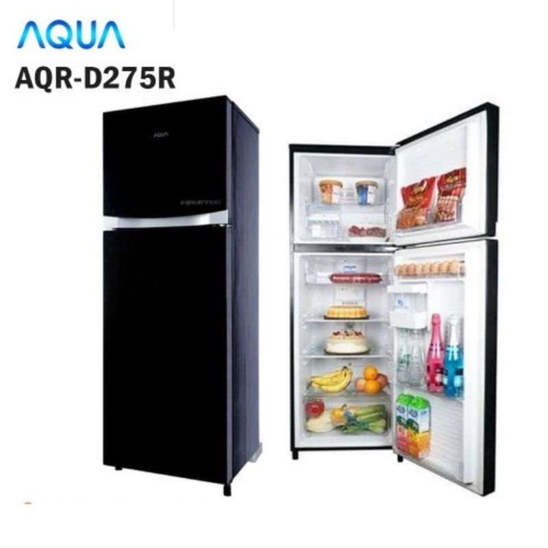 Jual Kulkas Aqua 2 pintu inverter AQR-D275R (Glass door) | Shopee Indonesia
