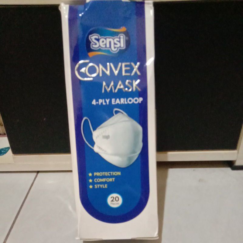 Jual SENSI CONVEX MASK black | Shopee Indonesia