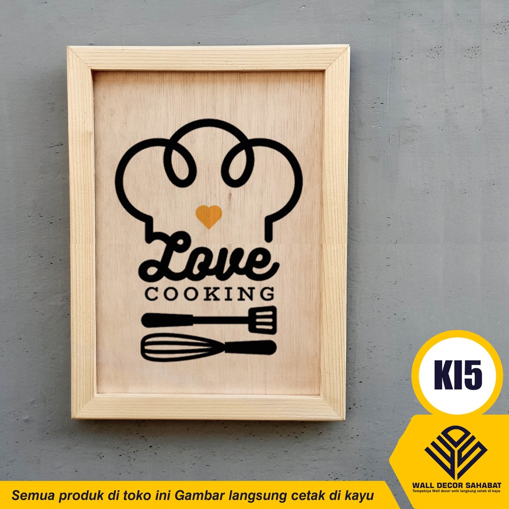 Jual Hiasan Dinding Ruang dapur Frame Kayu jati belanda / Pajangan Wall ...
