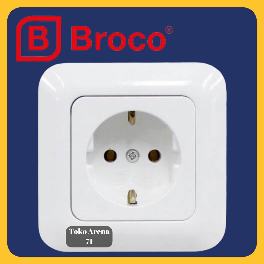 Jual BROCO STOP KONTAK IB TANAM GALLEO PUTIH G151 / STOP KONTAK INBOW ...