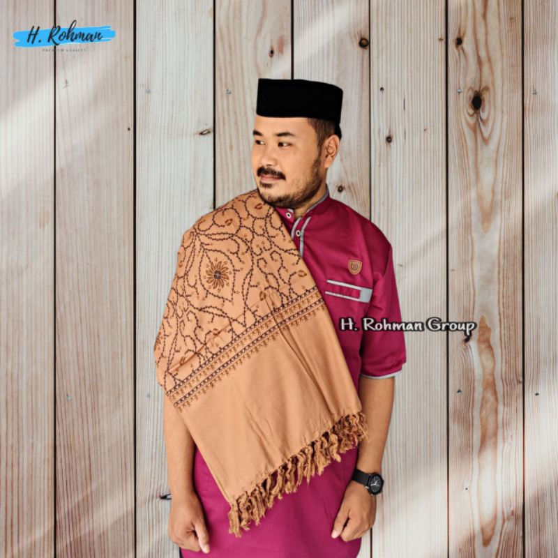 Jual Sorban Khasmiri Terompa Nabi / Sorban Habaib / Aridha Motif Logo ...