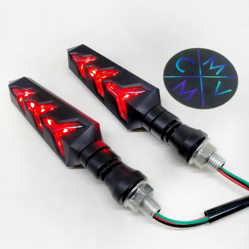 Jual LAMPU SEN MOTOR LED RUNNING PANAH + DRL UNIVERSAL / sein motor led ...