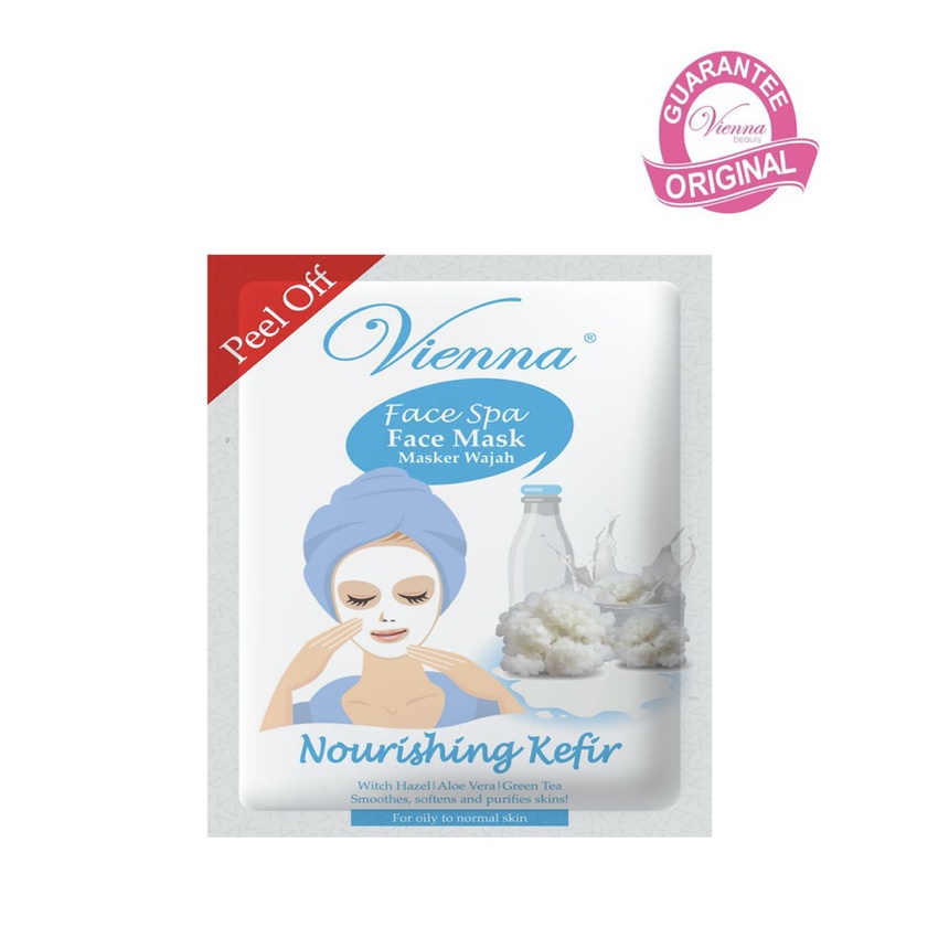 Jual VIENNA PEEL OFF FACE MASK SPA NOURISHING KEFIR - 15ML SACHET ...