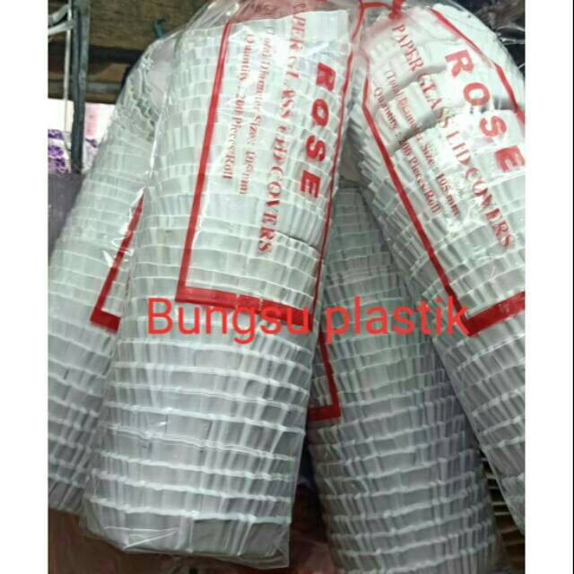Jual Paper Glass Lid Covers / Kertas penutup gelas (200pcs) | Shopee ...