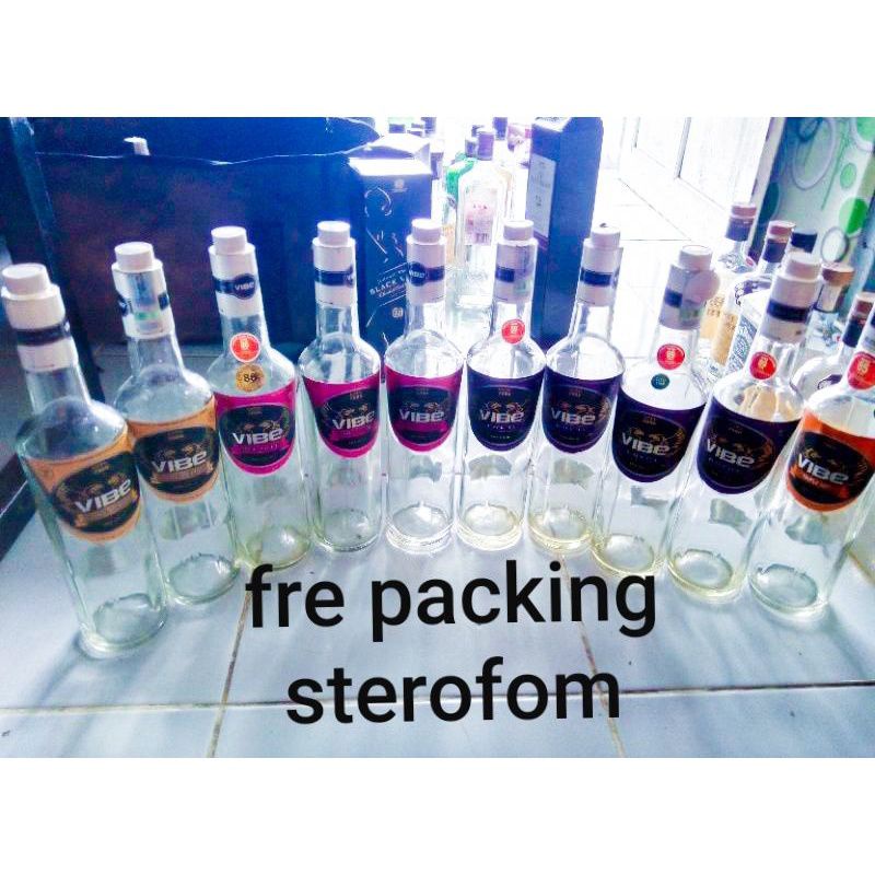 Jual botol kaca bekas miras vibe botol unik | Shopee Indonesia