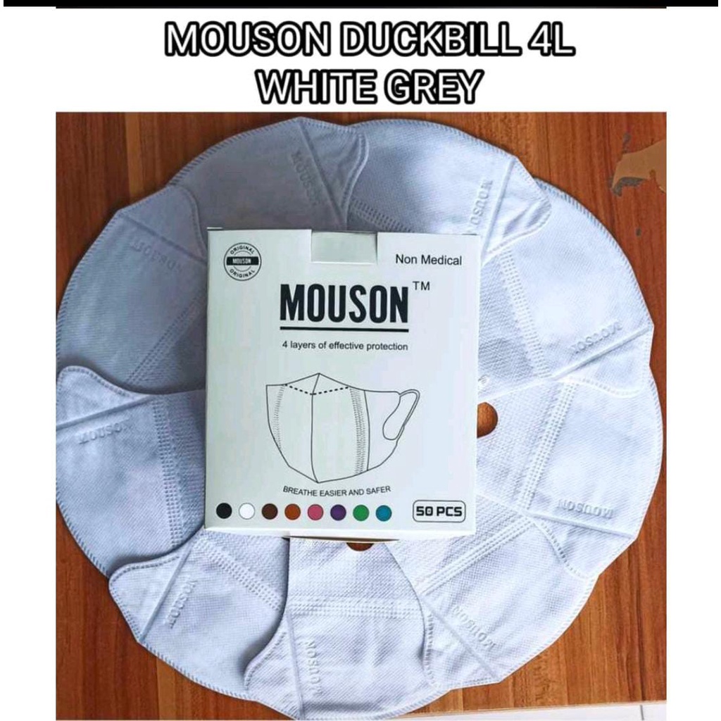 Jual MASKER DUCKBILL MOUSON ISI 50 PCS | Shopee Indonesia