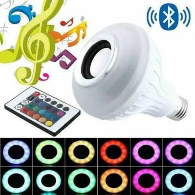 Jual Lampu Led Musik stereo RGB Cool Light Speaker Bluetooth + Remote ...