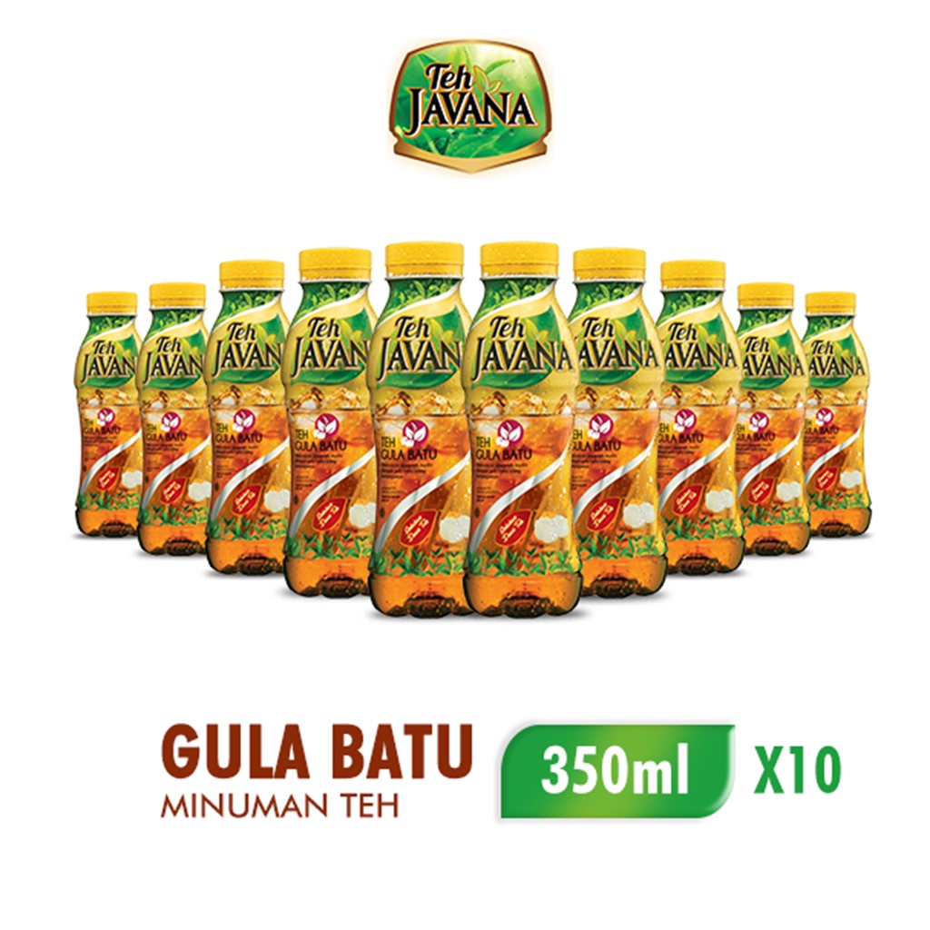 Jual Teh Javana Gula Batu Botol 350 ml x10 | Shopee Indonesia
