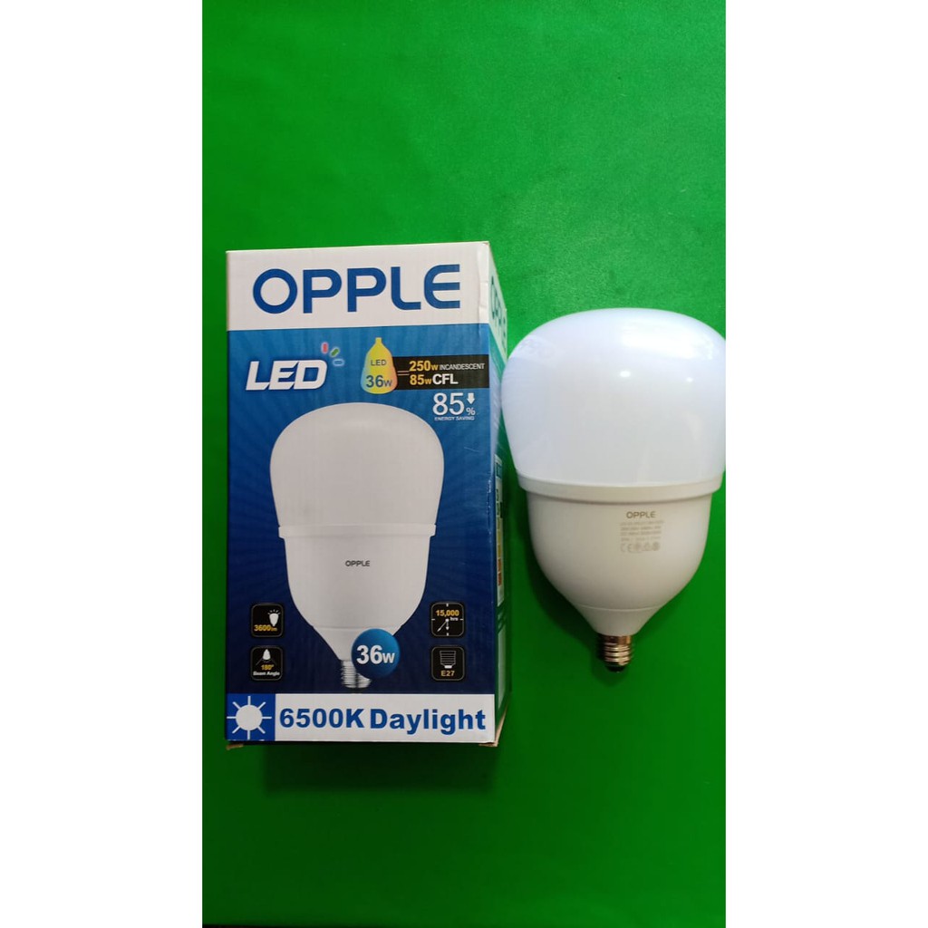 Jual LAMPU OPPLE LED BULB HPB COOL DAYLIGHT 36 Watt | Shopee Indonesia