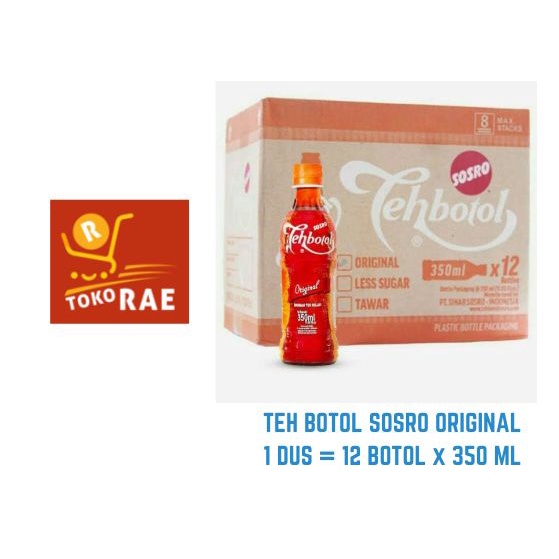 Jual Teh Botol sosro 350ML Original kemasan botol plastik | Shopee Indonesia